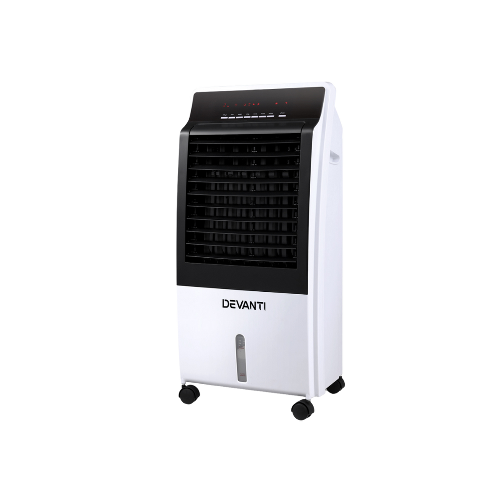 Devanti Evaporative Air Cooler Potable Fan Cooling Remote Control LED